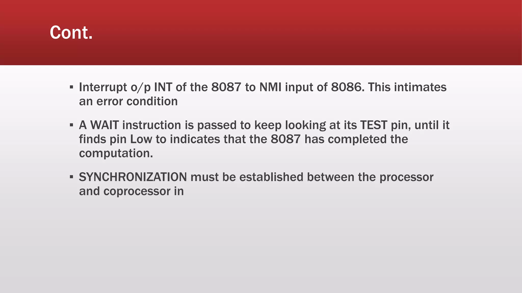 Math coprocessor 8087 | PPTX