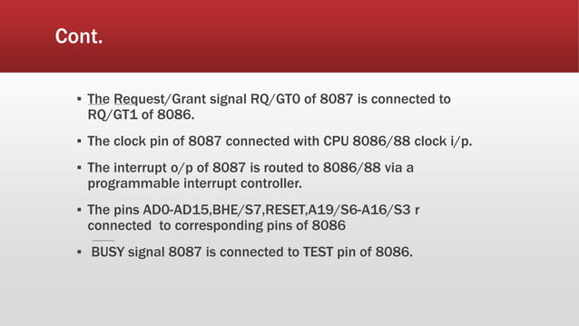 Math coprocessor 8087 | PPTX