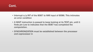 Math coprocessor 8087 | PPTX