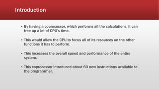 Math coprocessor 8087 | PPTX