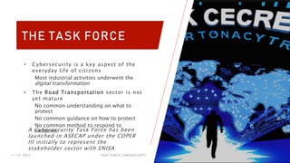Cybersecurity Task Force at ASECAP Days 2023 | PPTX
