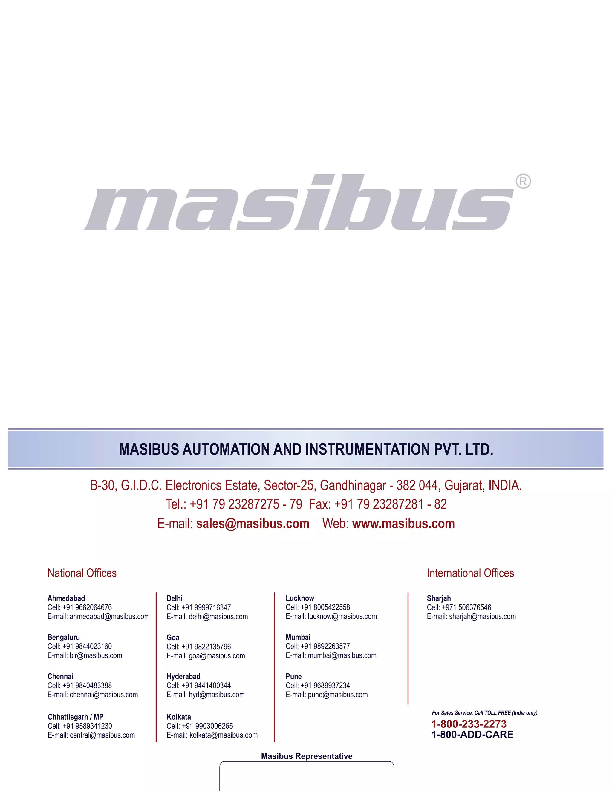 Masibus product catalogue | PDF