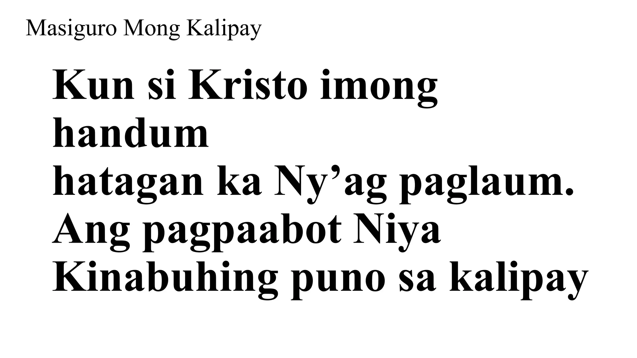 Masiguro-Mong-Kalipay-Yarda-Crusade-Theme-Song.pptx
