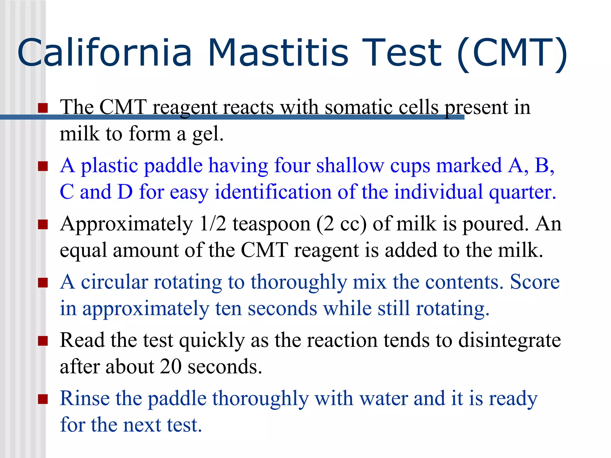 Mastitis in dairy cattle causes and treatment | PDF