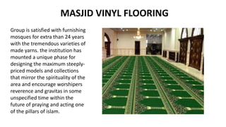 MASJID VINYL FLOORINGB | PPTX