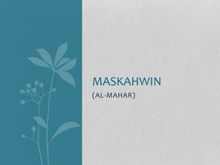 Maskahwin | PPTX