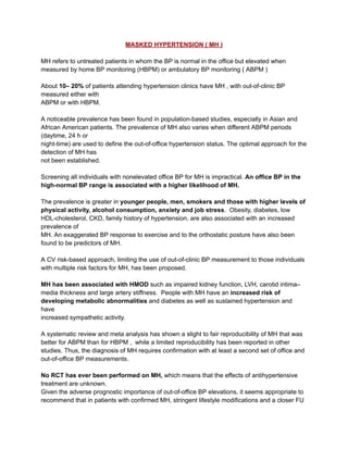 Masked Hypertension - Important Points.pdf