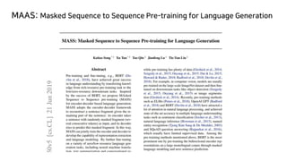 Masked Sequence to Sequence Pre-training for Language Generation | PDF