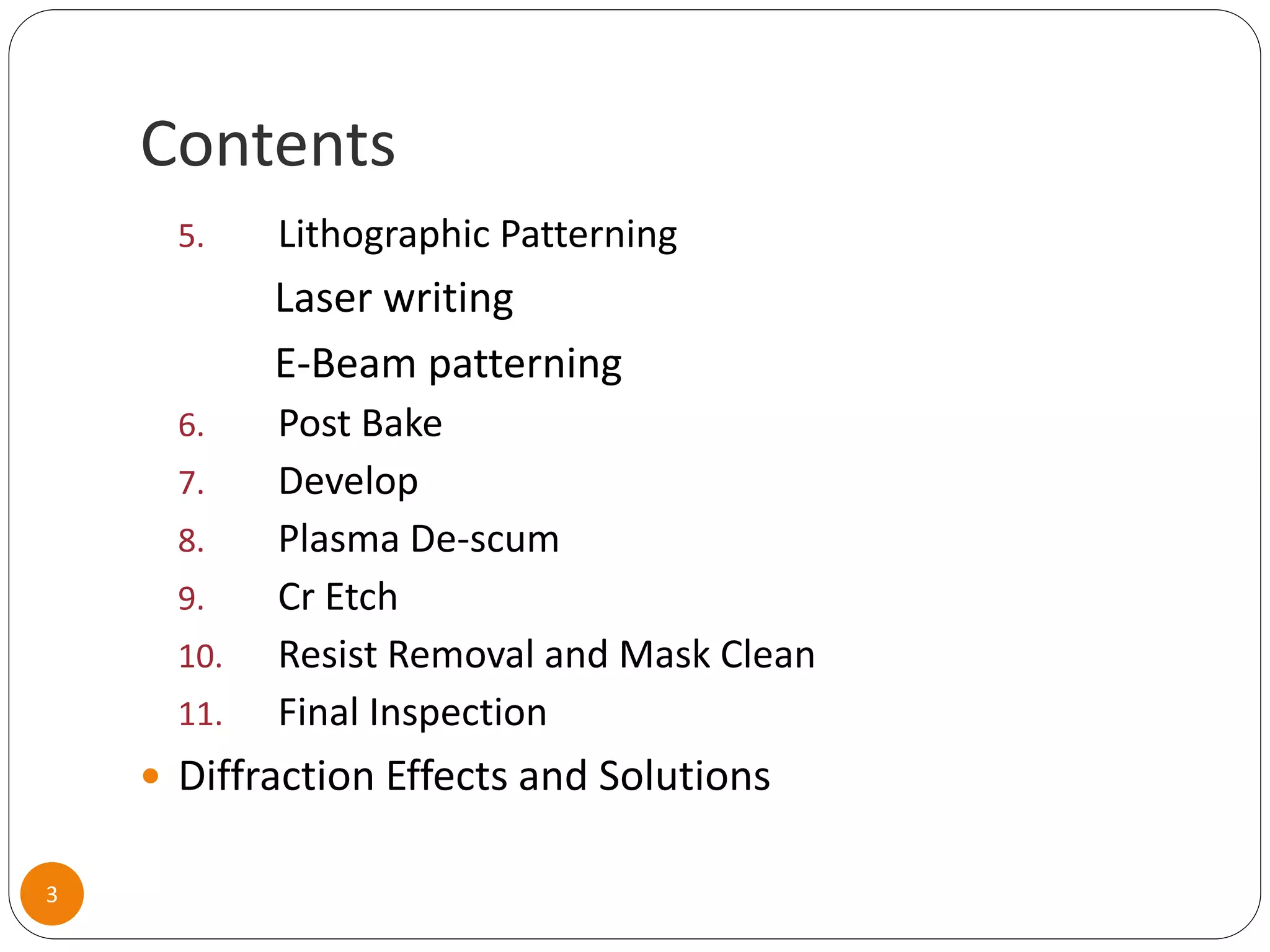 Mask fabrication process | PPTX