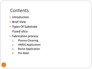 Mask fabrication process | PPTX