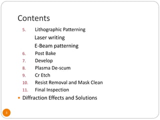 Mask fabrication process | PPTX