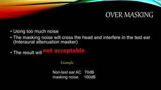 Audiometric Masking | PPTX