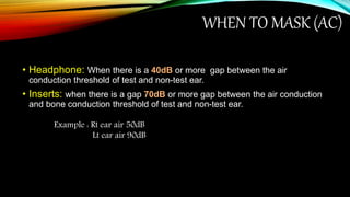 Audiometric Masking | PPTX