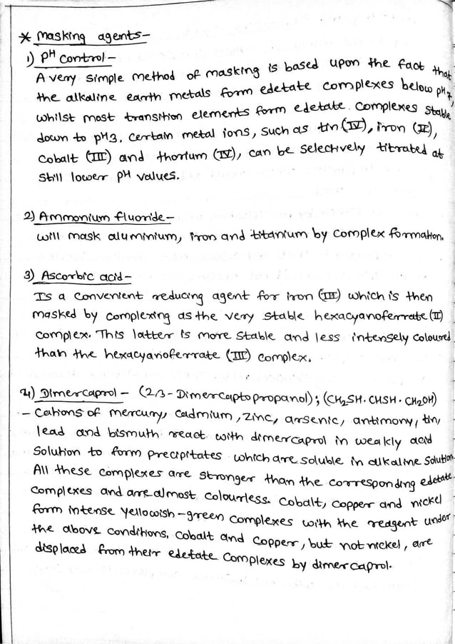 Masking and Demasking Agents | PDF