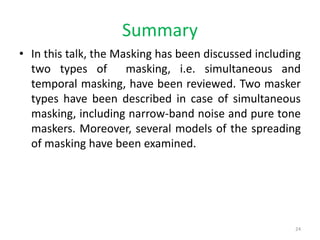 Masking and its type | PDF
