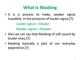 Masking and its type | PDF
