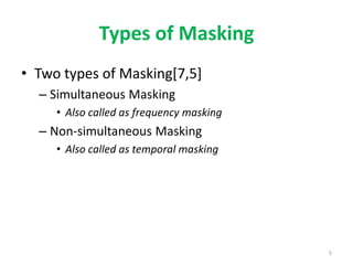 Masking and its type | PDF