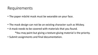 Mask project emphasis/economy/texture | PPT