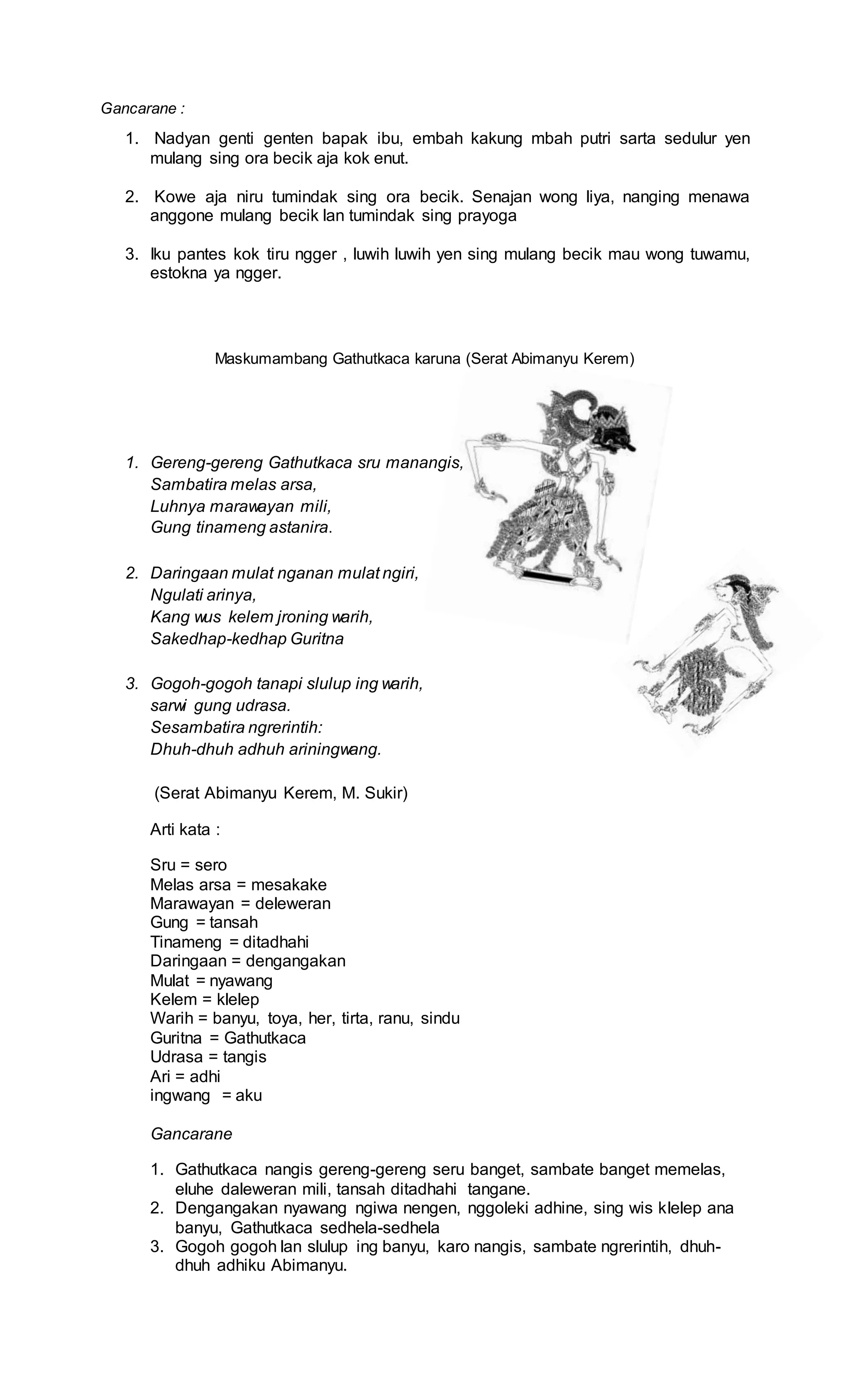 Maskumambang | DOCX