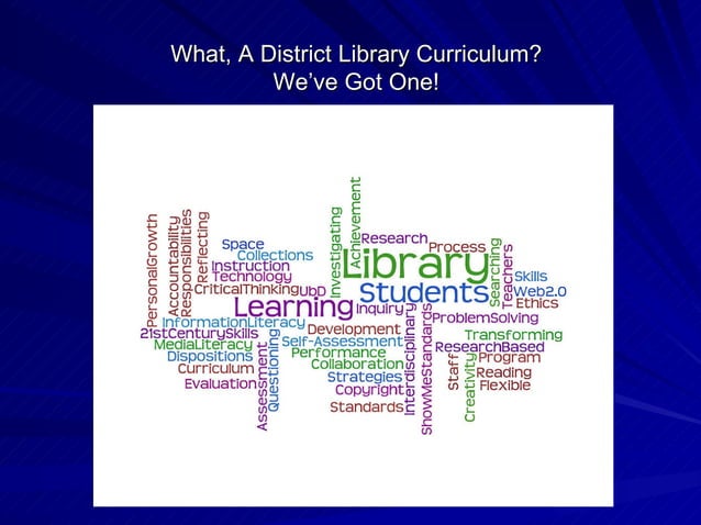 Library Curriculum | PPT