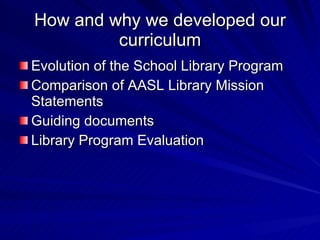 Library Curriculum | PPT