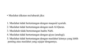 setiap syariat mengandung maslahat dalam islam | PPTX