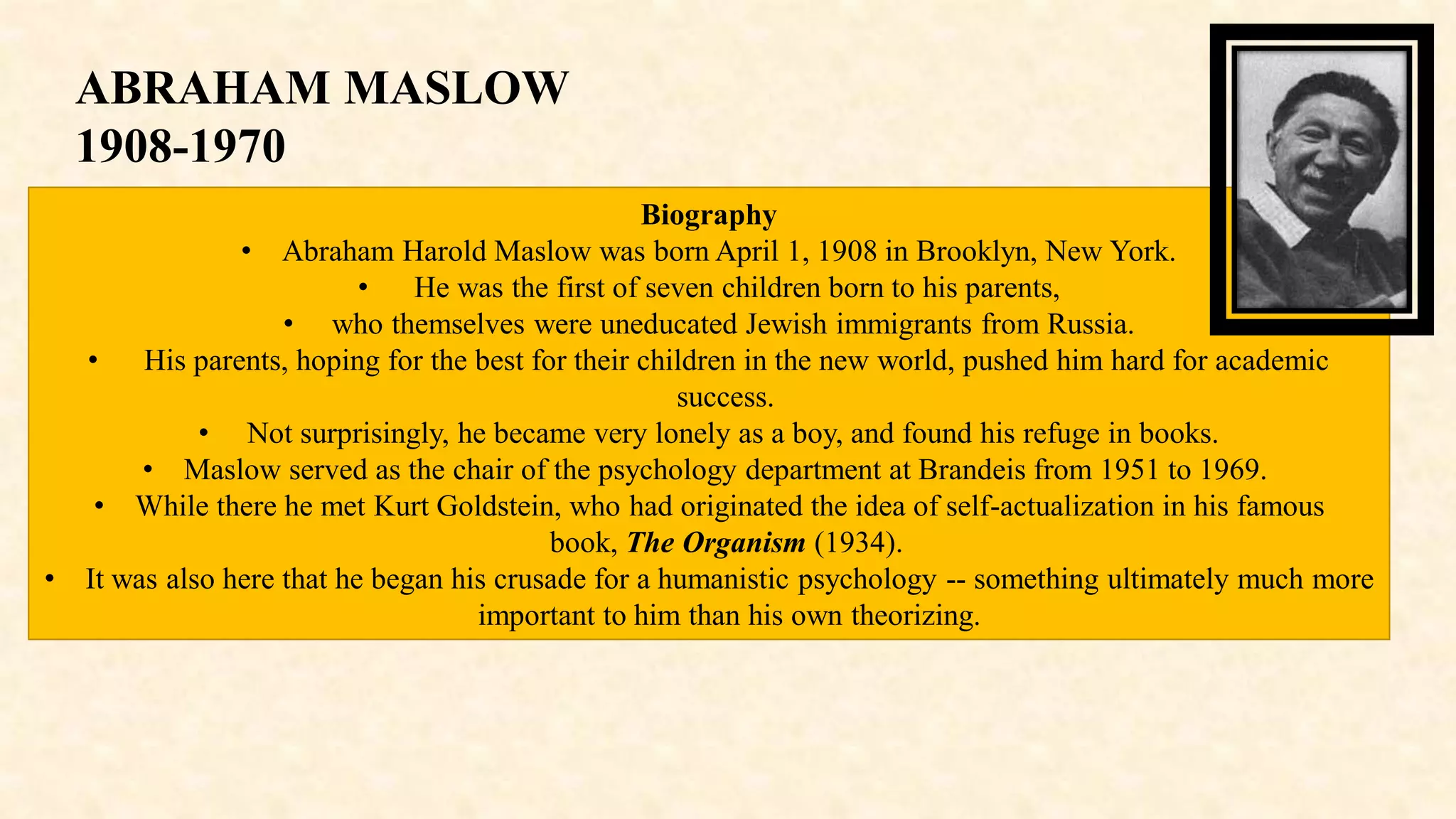 ABRAHAM MASLOW'S HIERARCHY NEERDS | PDF