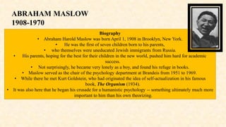 ABRAHAM MASLOW'S HIERARCHY NEERDS | PPT