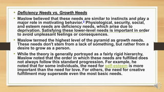 Maslow hierarchy of needs | PPTX