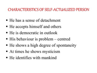 Self Actualization Theory | PPTX