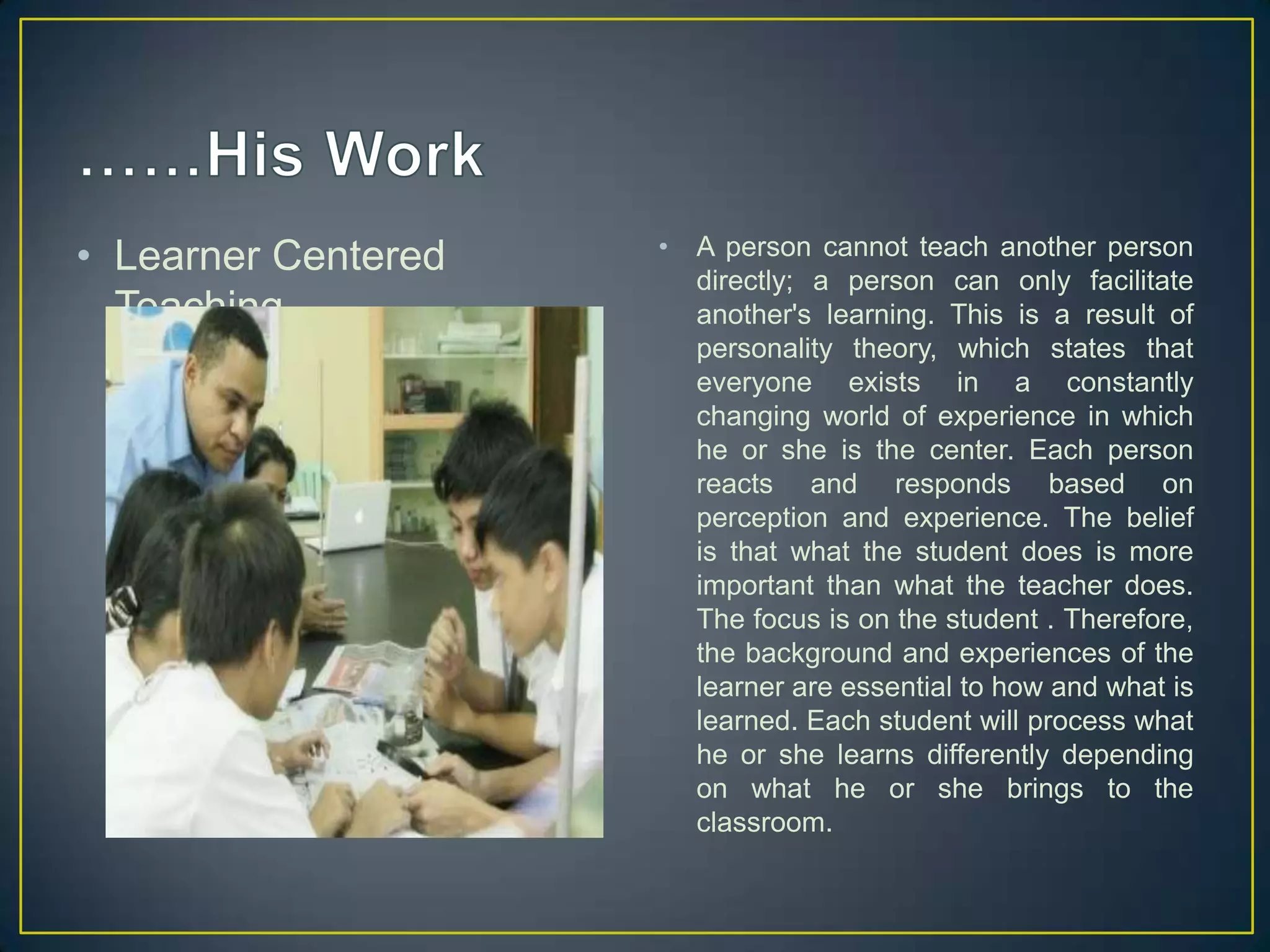 Maslow and rogers (humanistic and cognivitism learning | PPTX