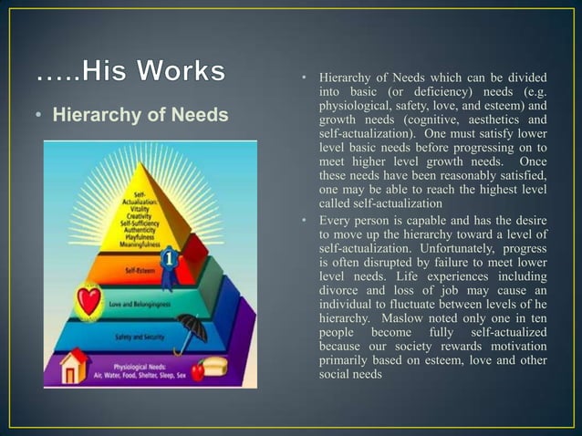 Maslow and rogers (humanistic and cognivitism learning | PPTX