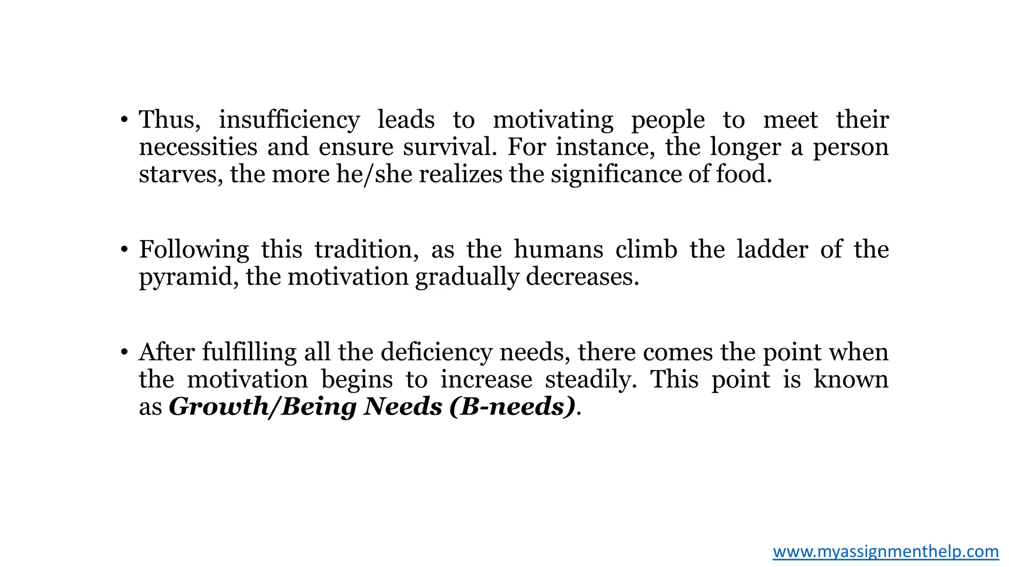 Maslow Hierarchy of needs | PPT