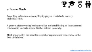 Maslow Hierarchy of needs | PPTX