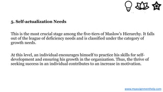 Maslow Hierarchy of needs | PPTX