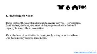 Maslow Hierarchy of needs | PPT