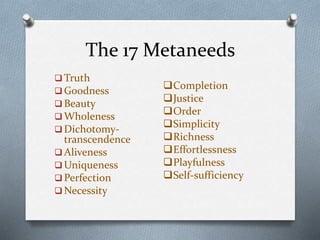 Maslow hierarchy theory | PPTX