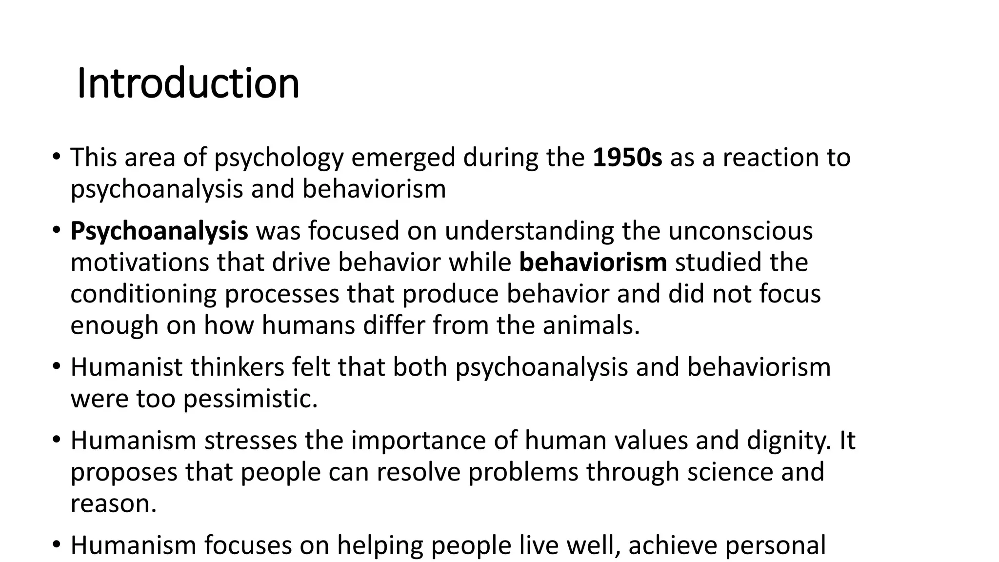 Humanistic Perspective (Abraham Maslow and Carl Rogers) | PPTX