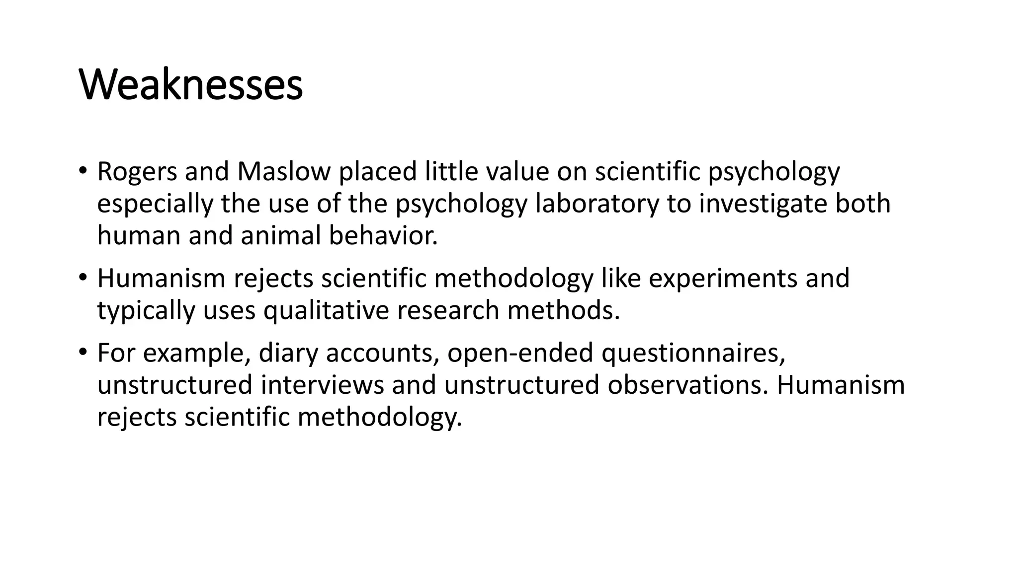 Humanistic Perspective (Abraham Maslow and Carl Rogers) | PPTX
