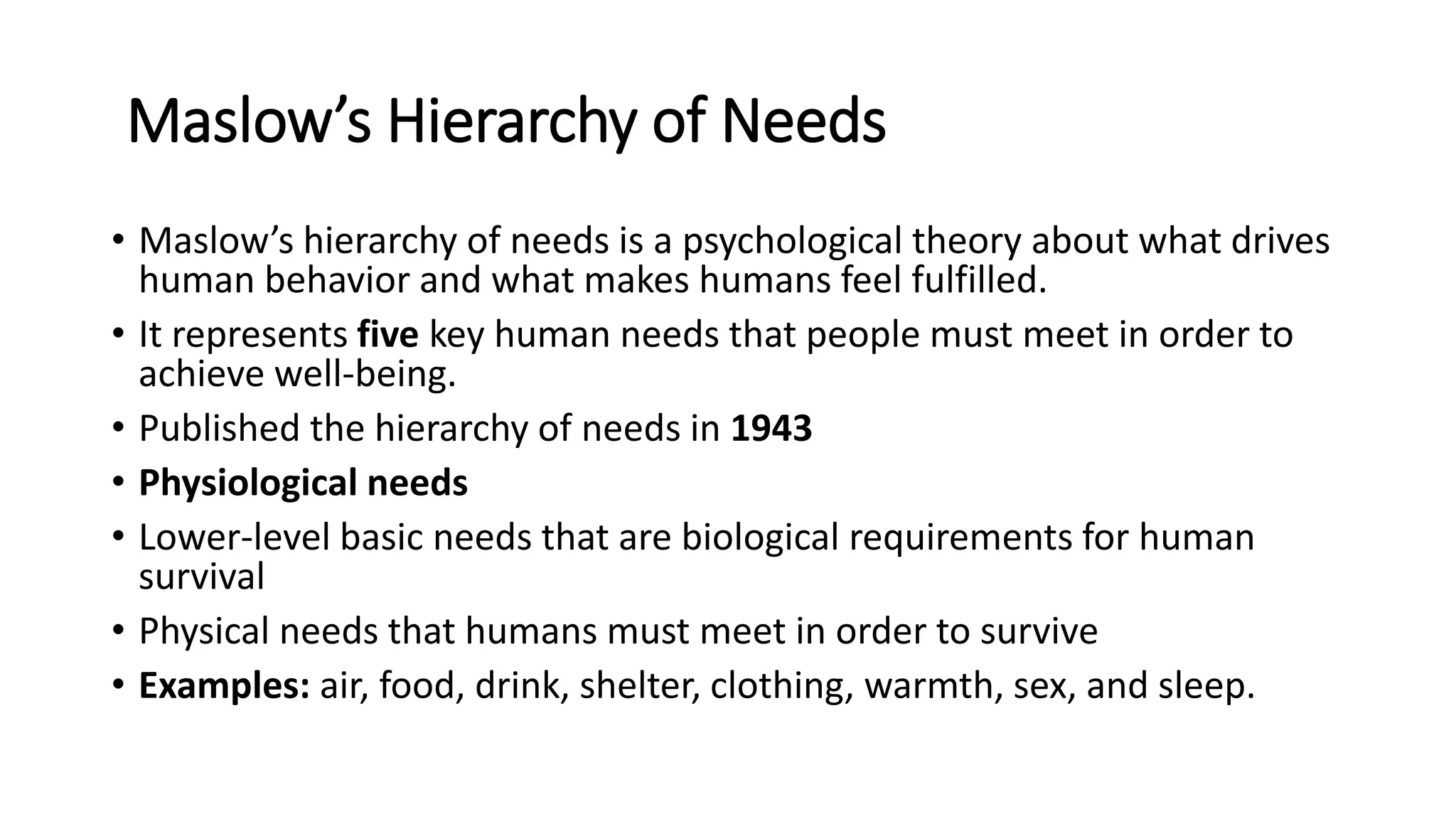 Humanistic Perspective (Abraham Maslow and Carl Rogers) | PPTX