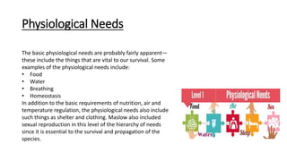 Maslow's Hierarchy of need Theory | PPTX