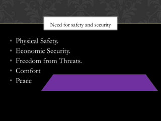Maslow’s hierarch of needs | PPTX