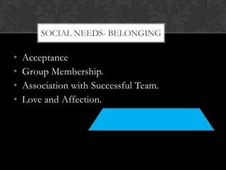 Maslow’s hierarch of needs | PPTX
