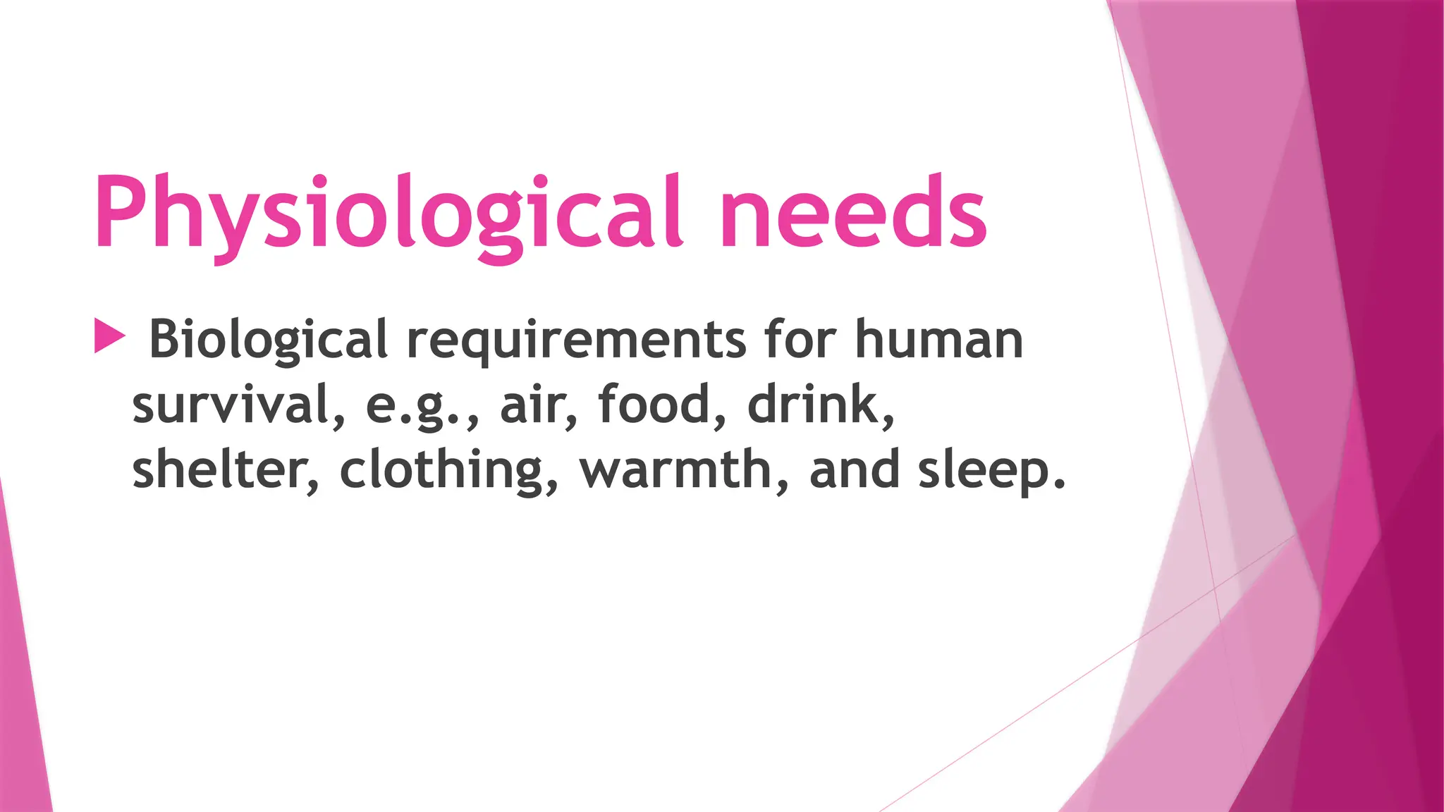 Maslow's Hierarchy of Human needs by Abraham Maslow | PPTX