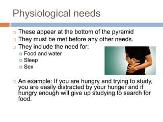 Maslow’s hierarchy of needs | PPT
