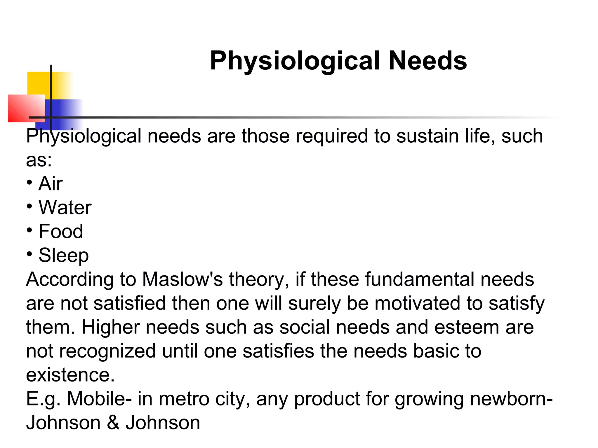 Maslow's hierarchy of needs | PPT