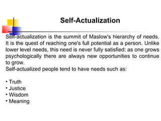 Maslow's hierarchy of needs | PPT