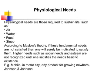 Maslow's hierarchy of needs | PPT