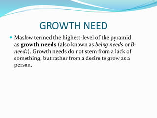 Maslow’s hierarchy of needs | PPTX