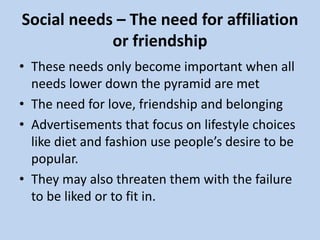 Maslow’s hierarchy of needs | PPTX